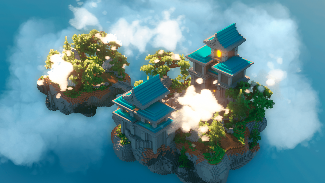 Cyan Skyblock Spawn | BuiltByBit