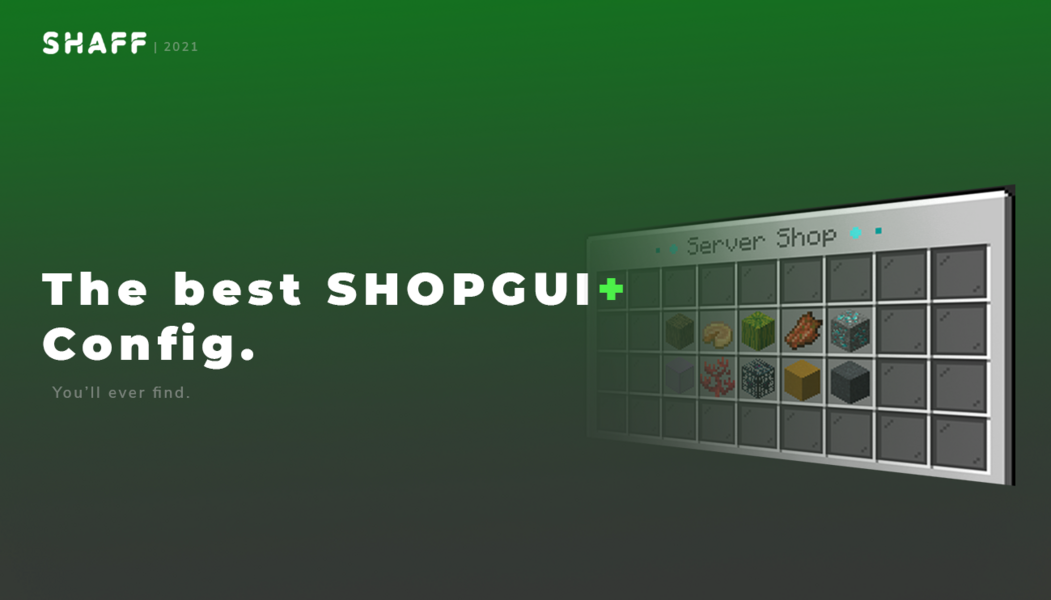 SHOPGUI CONFIG - Optimised for Playtime | BuiltByBit