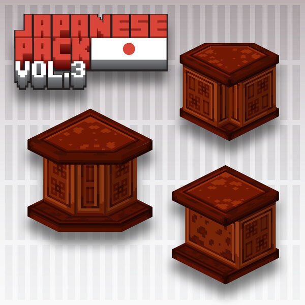 Japanese Furniture Pack Volume 3 | BuiltByBit (MC-Market)