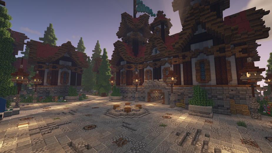 HUB - Red Medieval Town - 450x400 | BuiltByBit