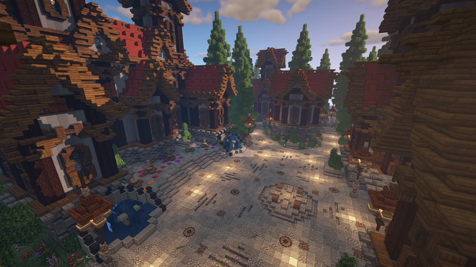HUB - Red Medieval Town - 450x400 | BuiltByBit