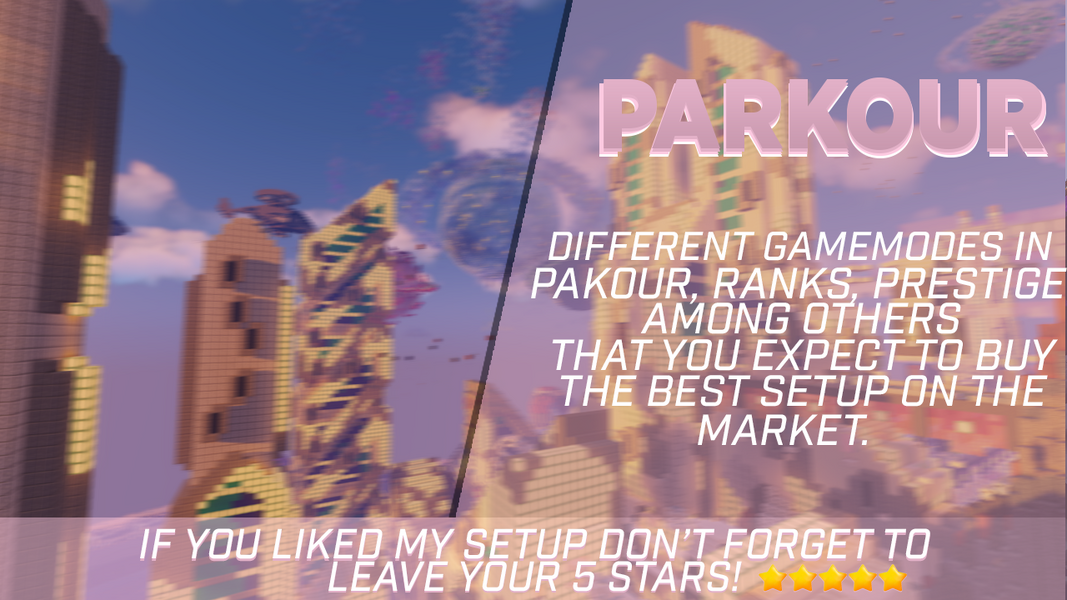 Futuristic Parkour Setup - EN/ES | BuiltByBit (MC-Market)