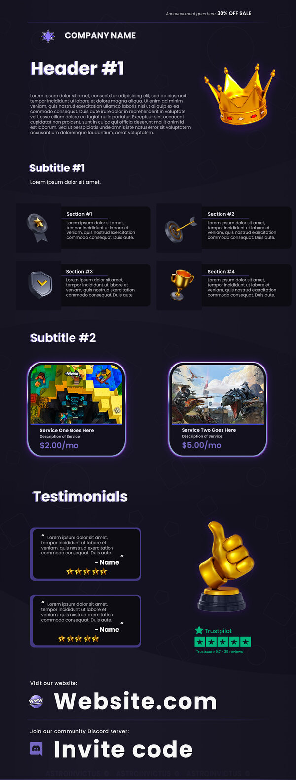 FREE Clean & Customizable Thread Design | BuiltByBit (MC-Market)