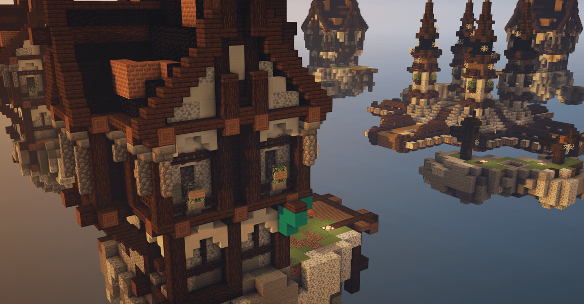 Dark Medieval Islands BedWars Map | BuiltByBit (MC-Market)