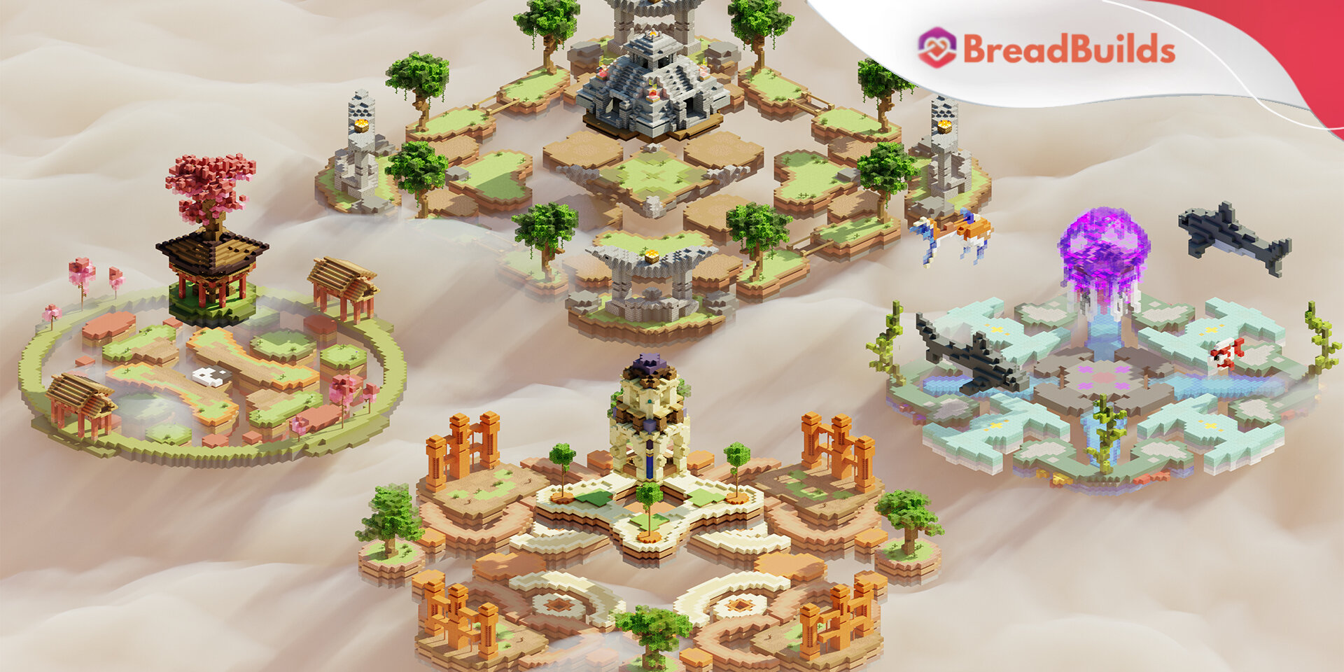 PACK - 4x KnockbackFFA maps arena pack | BuiltByBit