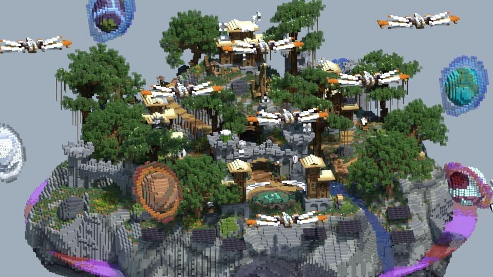 SPACE ISLAND | Spawn/Lobby | BuiltByBit (MC-Market)