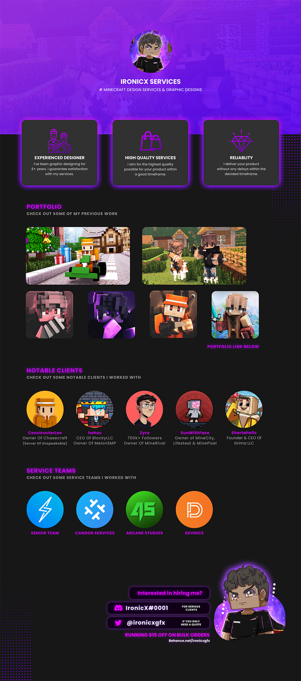 Services Thread Design Template | Purple | BuiltByBit (MC-Market)