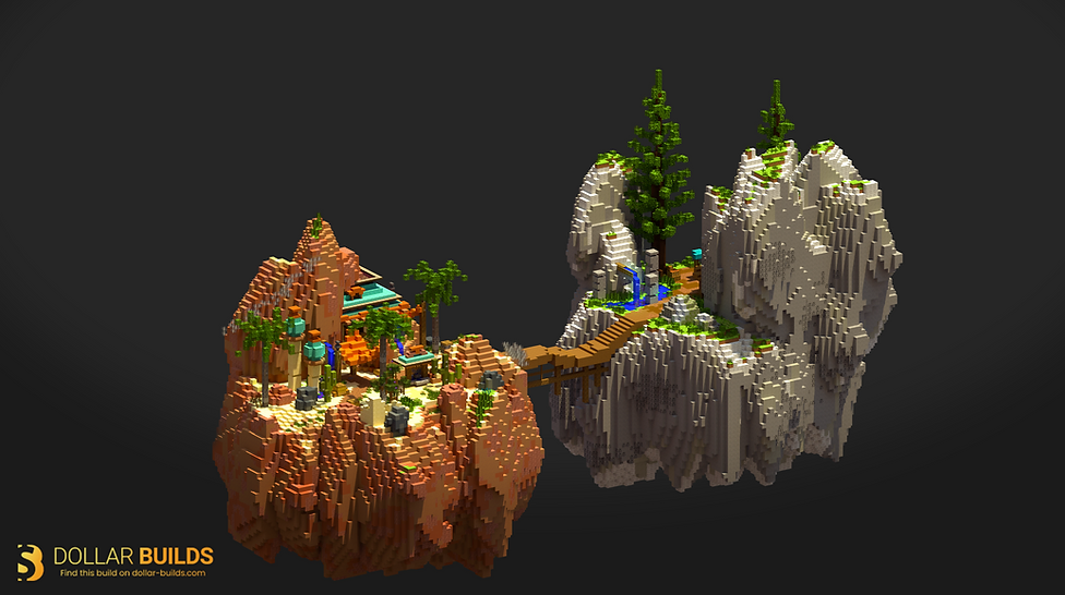 Mesa Fantasy Skyblock Spawn - 100x50 | BuiltByBit (MC-Market)