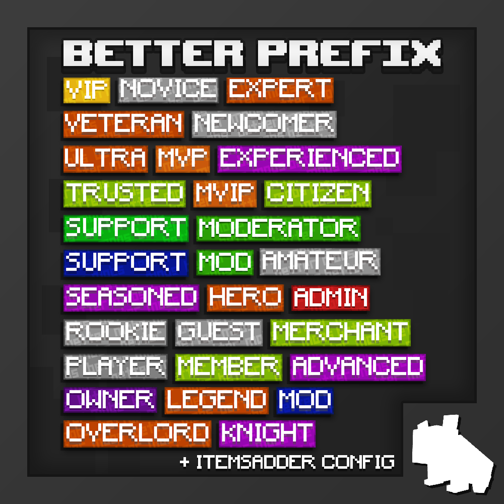 Better Prefix | ItemsAdder | BuiltByBit