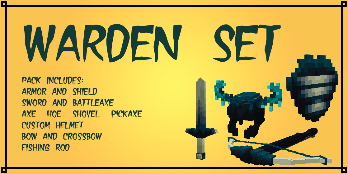 Cosmetics - Warden Set for Itemsadder | BuiltByBit