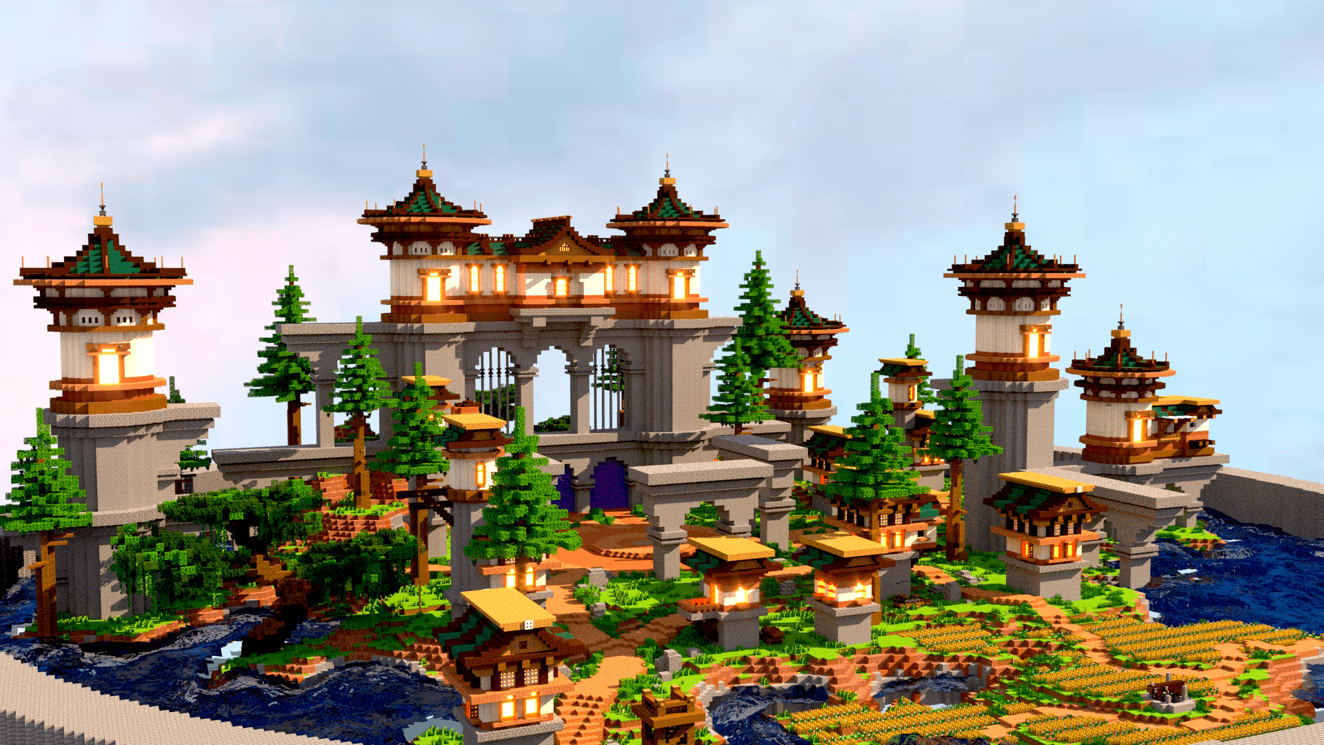 Lobby - Asian Castle | BuiltByBit
