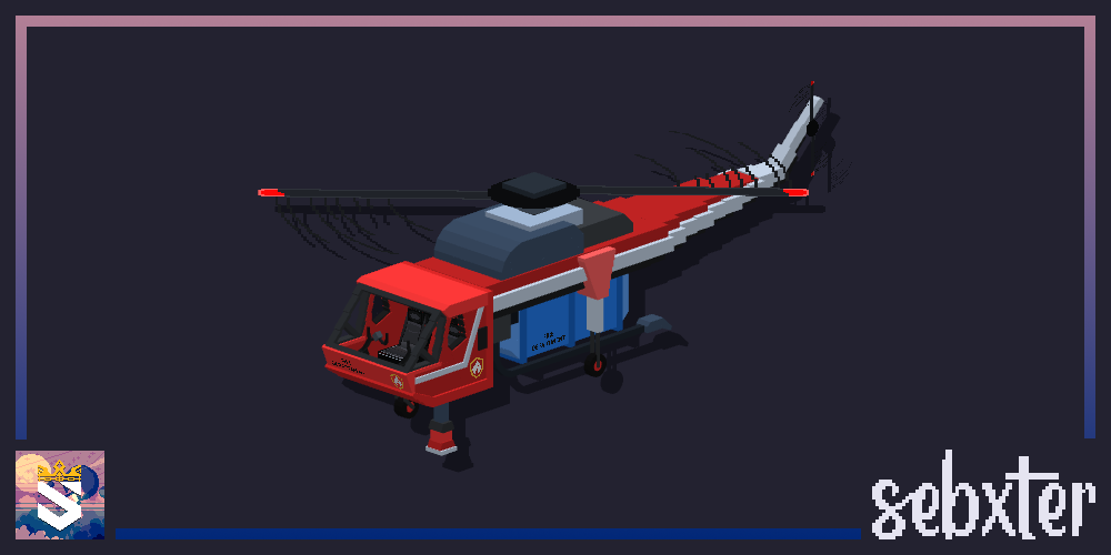 Fire department helicopter | BuiltByBit (MC-Market)
