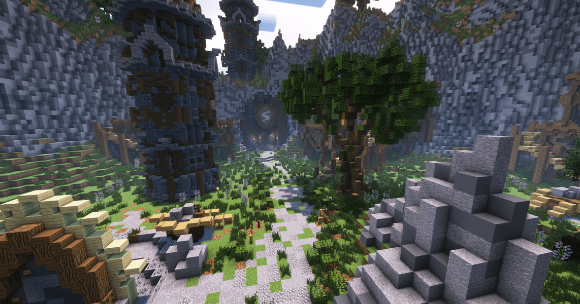 Steampunk OP Prison / Skyblock Spawn | BuiltByBit (MC-Market)