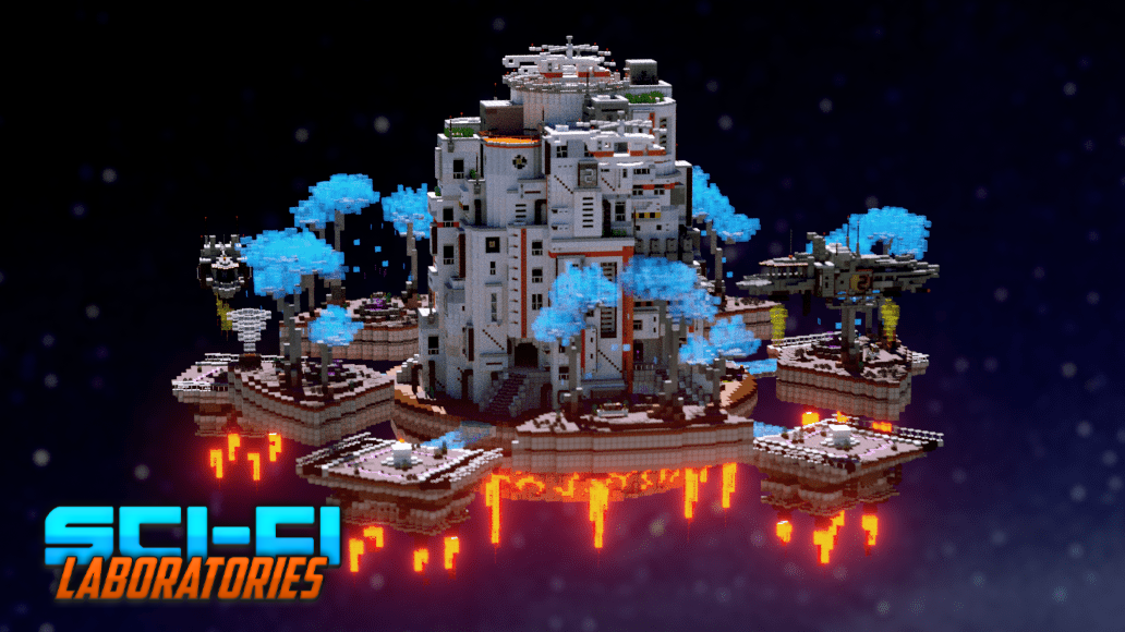 Sci-fi Laboratory 100x100 | BuiltByBit (MC-Market)
