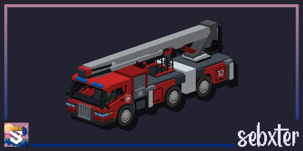 Fire Truck Ladder | BuiltByBit (MC-Market)
