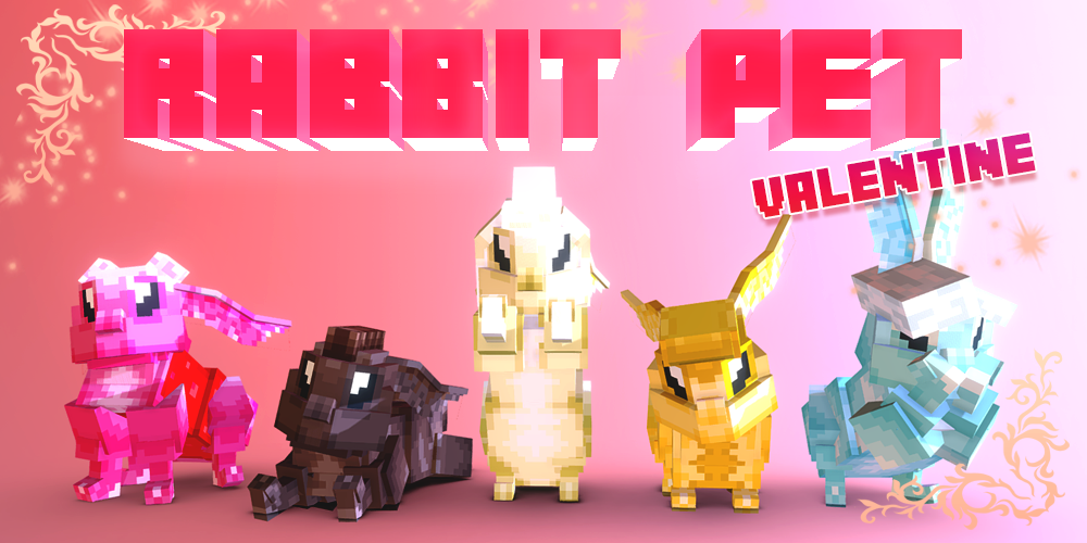 Rabbit pet valentine | MCPets | BuiltByBit (MC-Market)