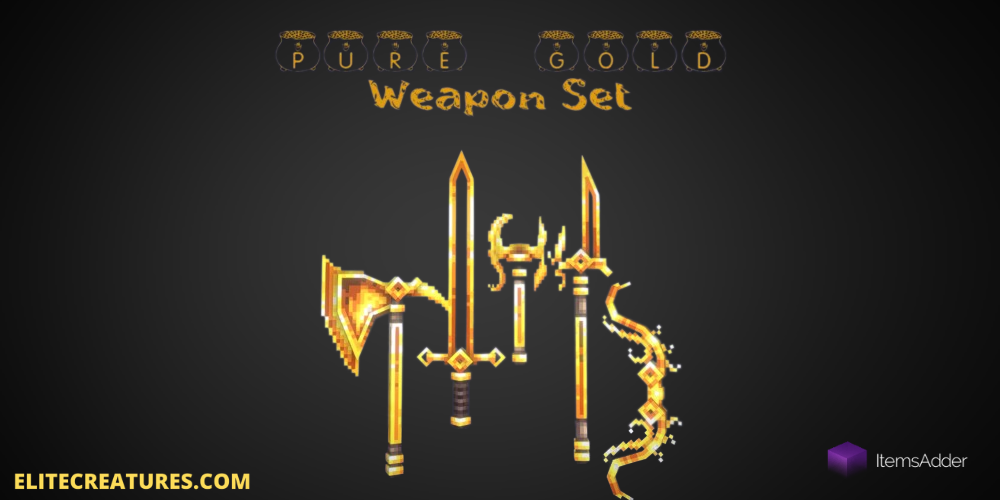 Pure Gold Weapon Set | BuiltByBit (MC-Market)