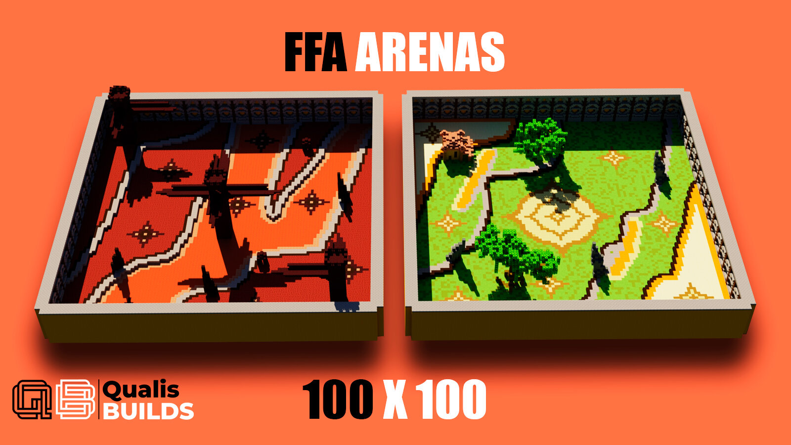 2 FFA ARENAS | 100x100 | BuiltByBit (MC-Market)