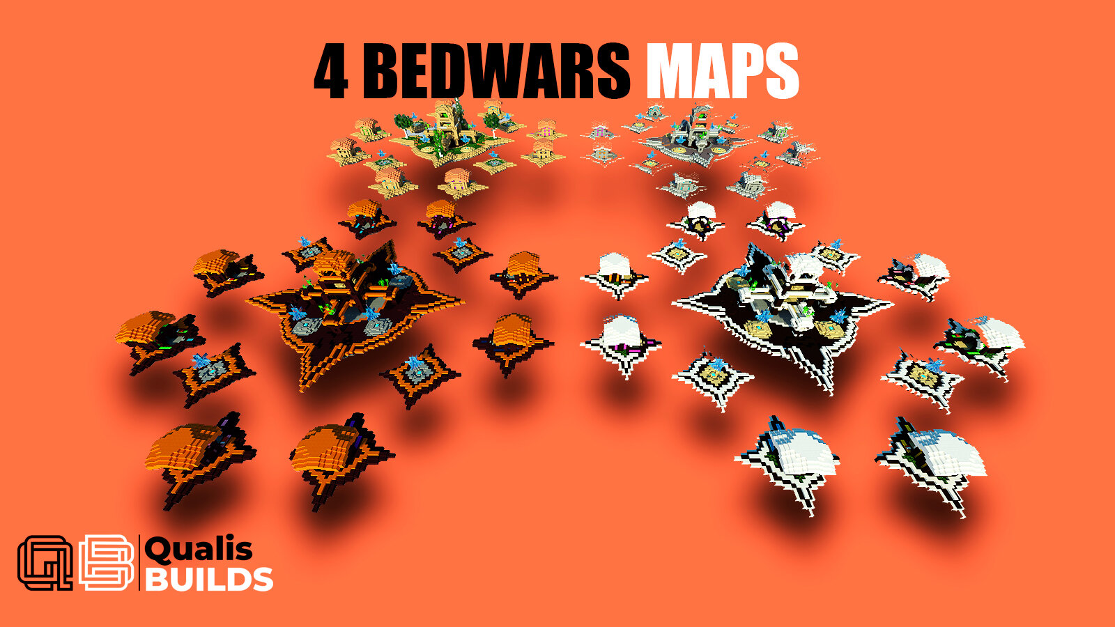 4 BedWars Maps | BedWars Pack | BuiltByBit (MC-Market)