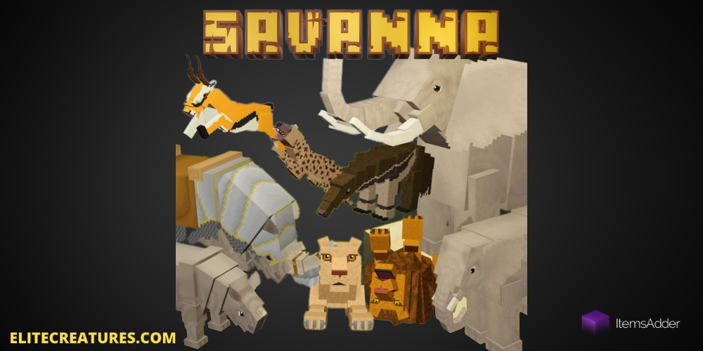 Savanna Animal Pack with Mounts and Pets | BuiltByBit