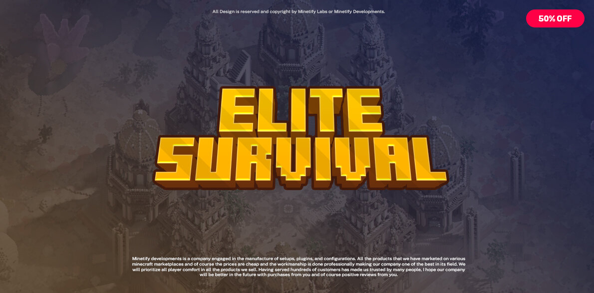 Elite Survival Setup | Custom Features | BuiltByBit (MC-Market)