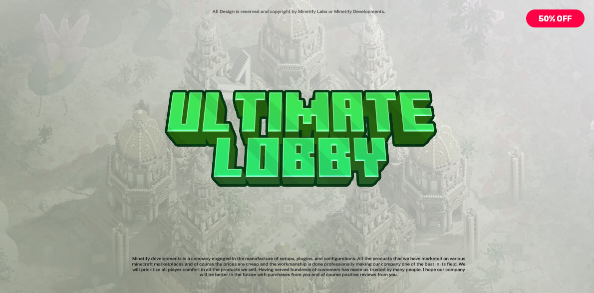 Ultimate Lobby Setup | Custom | BuiltByBit (MC-Market)