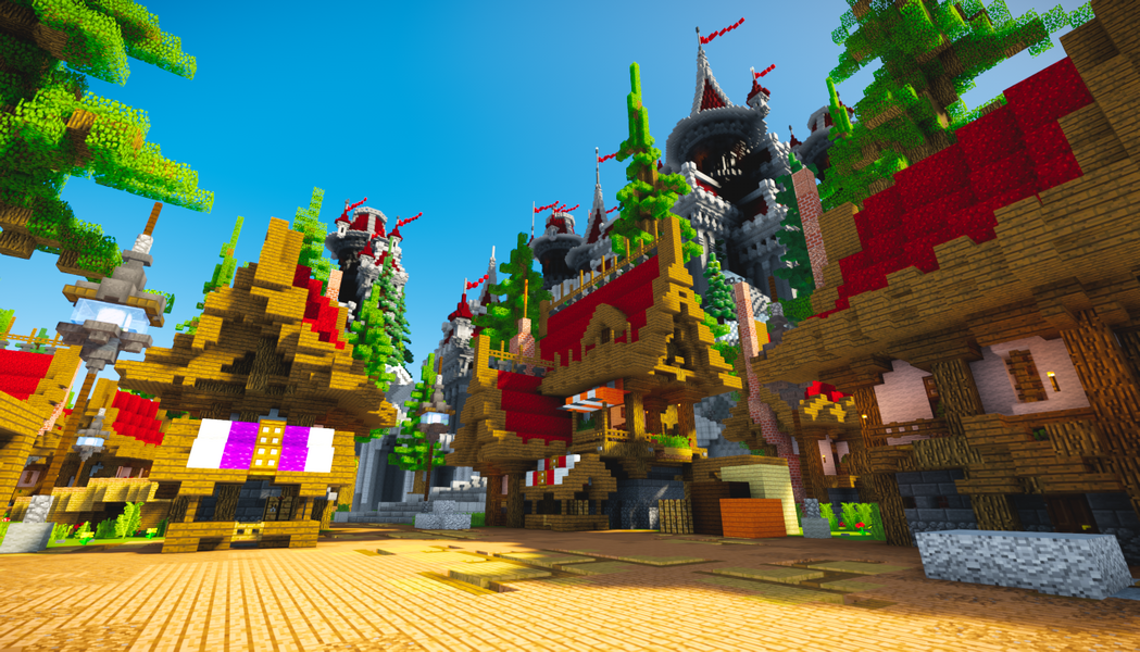 Village Red Castle Spawn - 500x500 | BuiltByBit