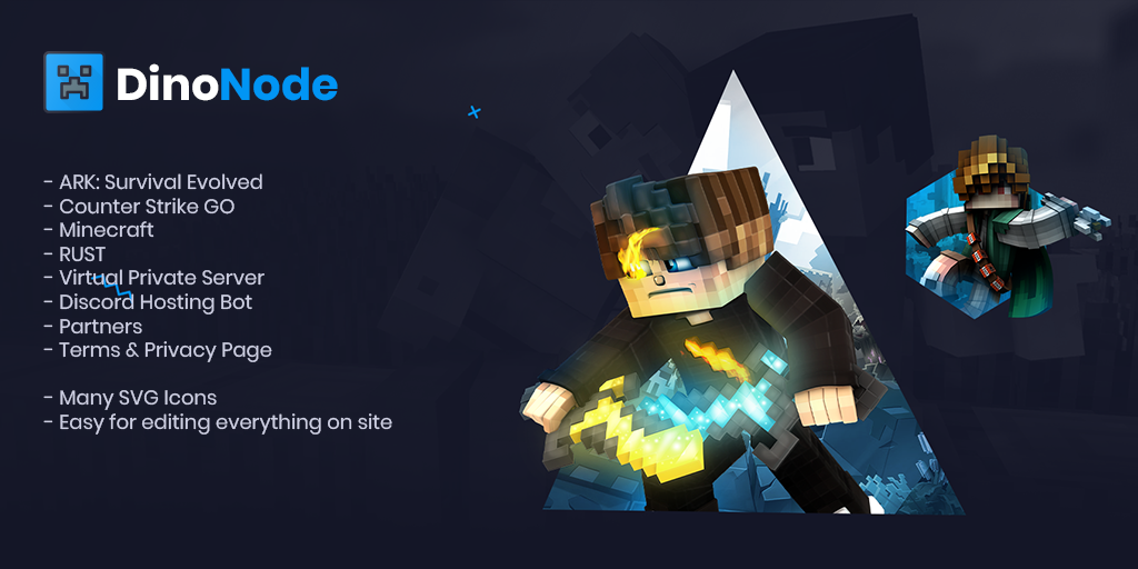 Minecraft & Game Hosting Template | BuiltByBit