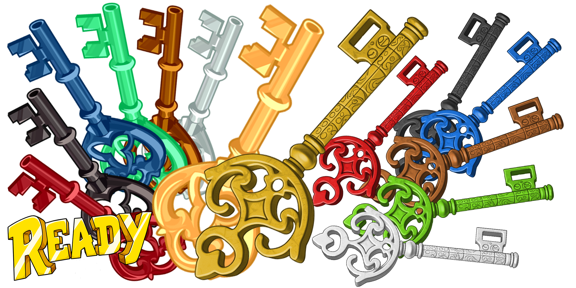 20 Intricate Key Icons - ALL Materials | BuiltByBit