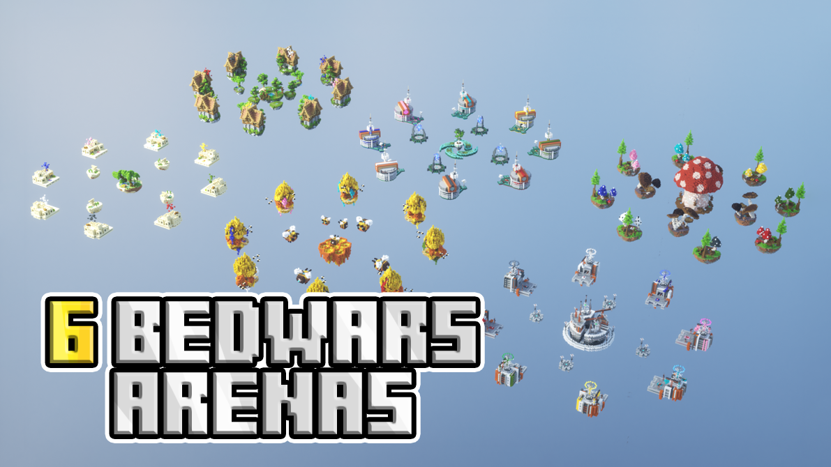 6 Bedwars Arenas | Pack | BuiltByBit (MC-Market)