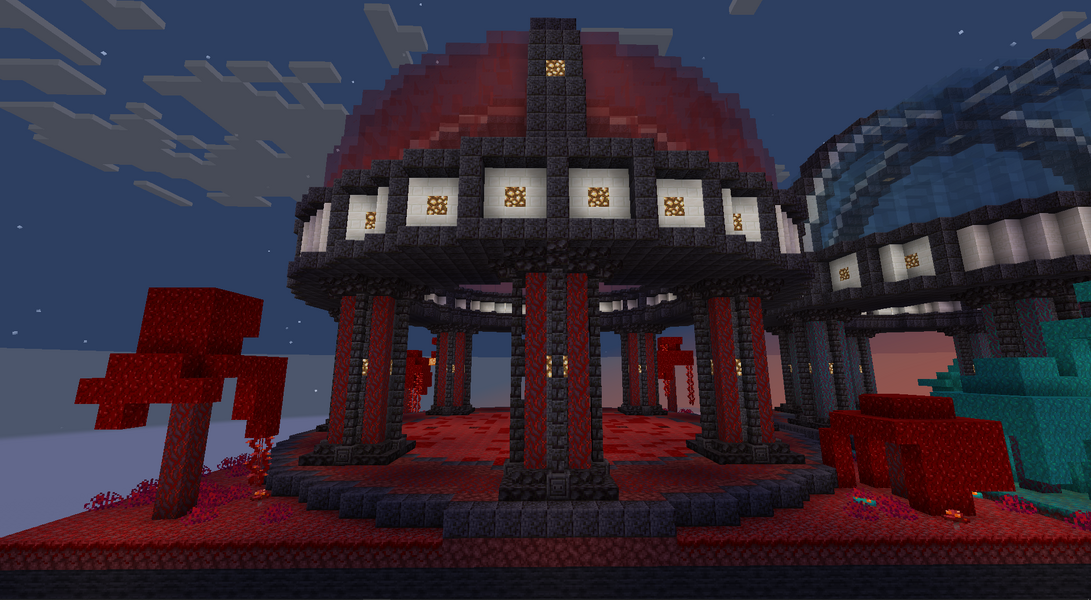 SMP Spawn Lobbies - 48x48 - Nether Theme | BuiltByBit
