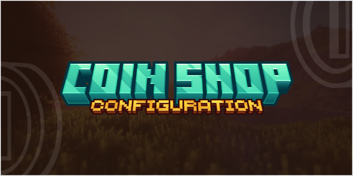 COIN SHOP - Deluxe Menus Config | BuiltByBit