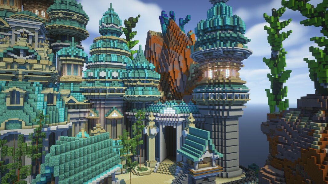 Lobby - Aquatic Temple - |200x200| | BuiltByBit (MC-Market)
