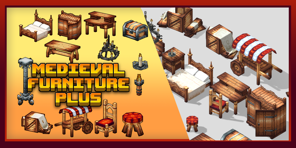Medieval Furnitures Plus Vol 1 | BuiltByBit (MC-Market)