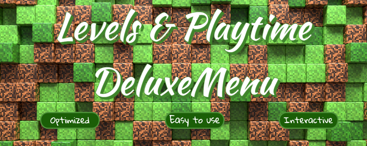 PlayTime & Vote Levels - DeluxeMenu | BuiltByBit