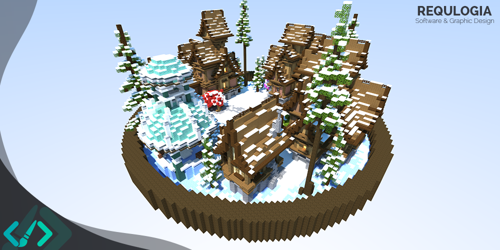 Auth Lobby - Snow Themed Map 100x100 | BuiltByBit (MC-Market)
