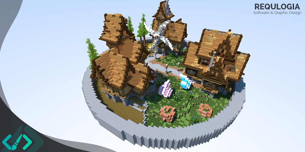 AUTH LOBBY - Village Themed Map 100x100 | BuiltByBit