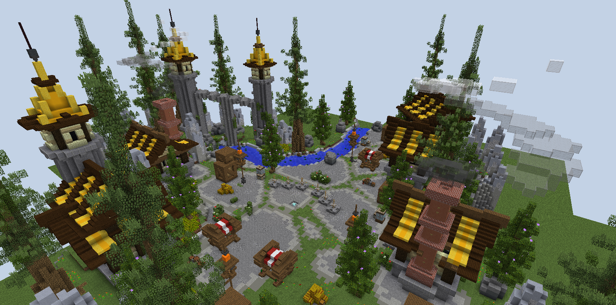 Yellow Village | Spawn | BuiltByBit (MC-Market)