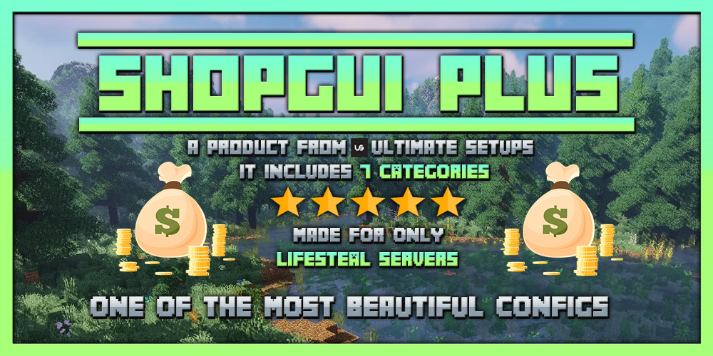 ShopGuiPlus Configuration | 7 Categories | BuiltByBit (MC-Market)