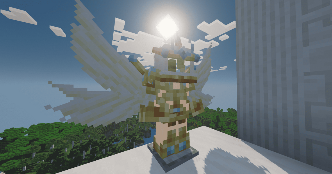 Minecraft Simple Angel Statue