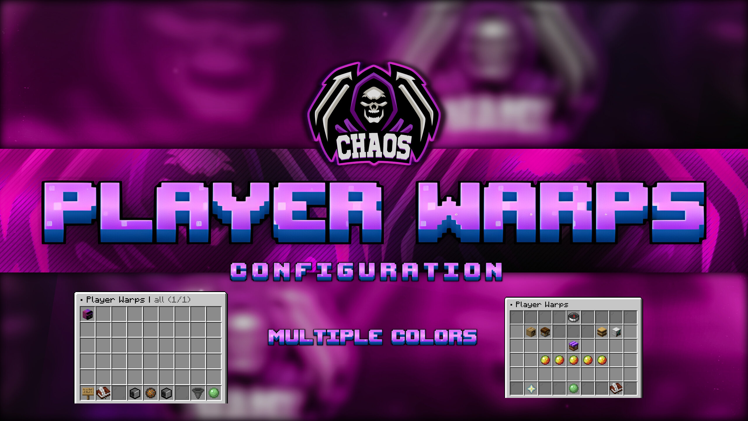 Player Warps Config | Multiple Colors | BuiltByBit (MC-Market)