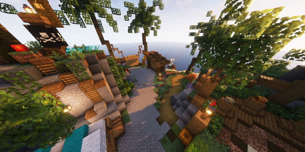Minecraft - tropical & pirate hub - | BuiltByBit