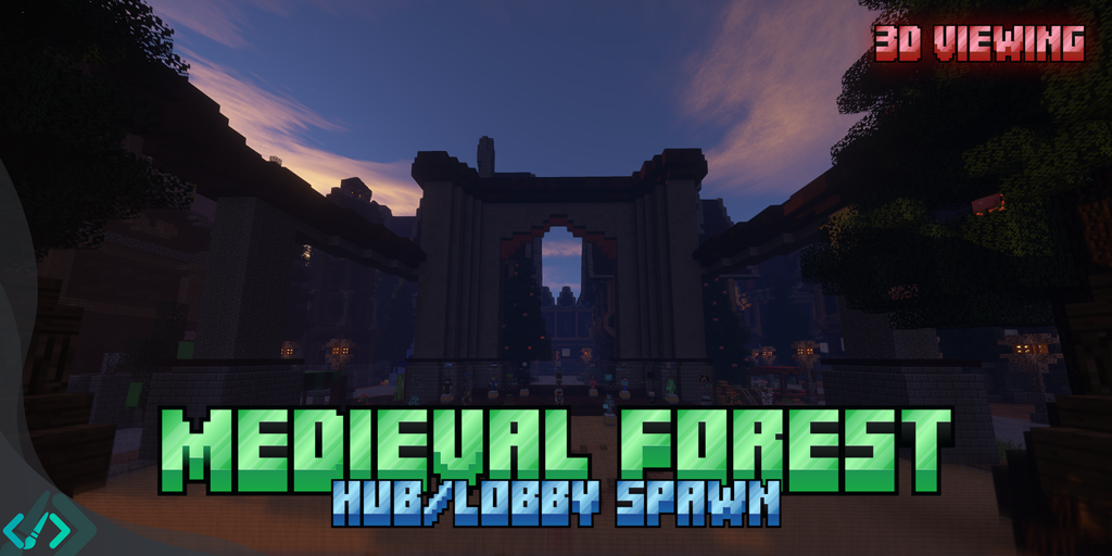 HUB/LOBBY - Medieval Forest Map 400x400 | BuiltByBit (MC-Market)