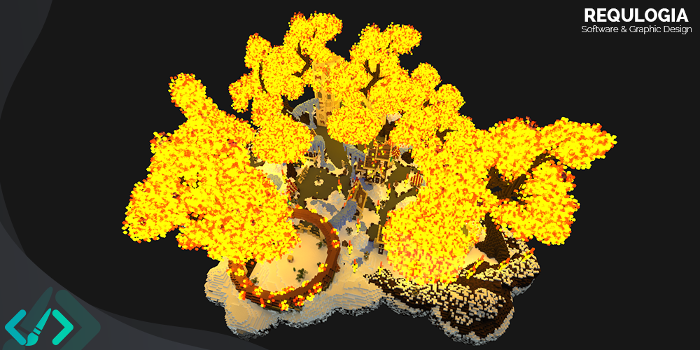 SKYBLOCK - Snow Spawn Map 100x100 | BuiltByBit (MC-Market)