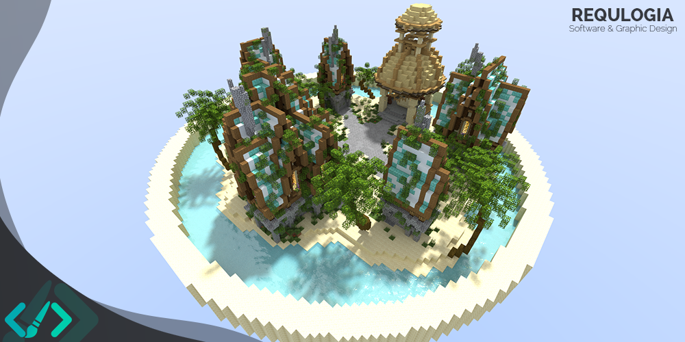 Auth Lobby - Tropical Themed Map 100x100 | BuiltByBit (MC-Market)