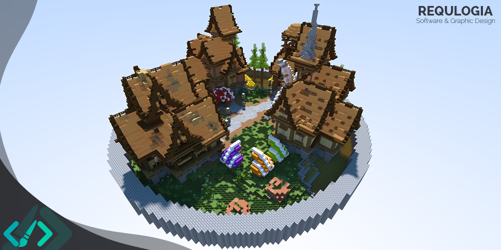 AUTH LOBBY - Village Themed Map 100x100 | BuiltByBit