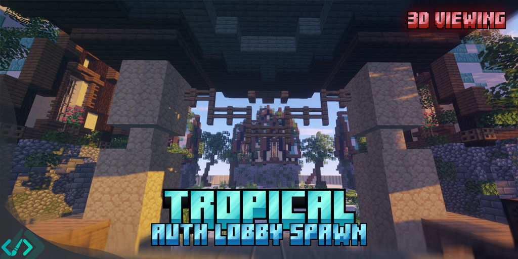 Auth Lobby - Tropical Themed Map 100x100 | BuiltByBit (MC-Market)