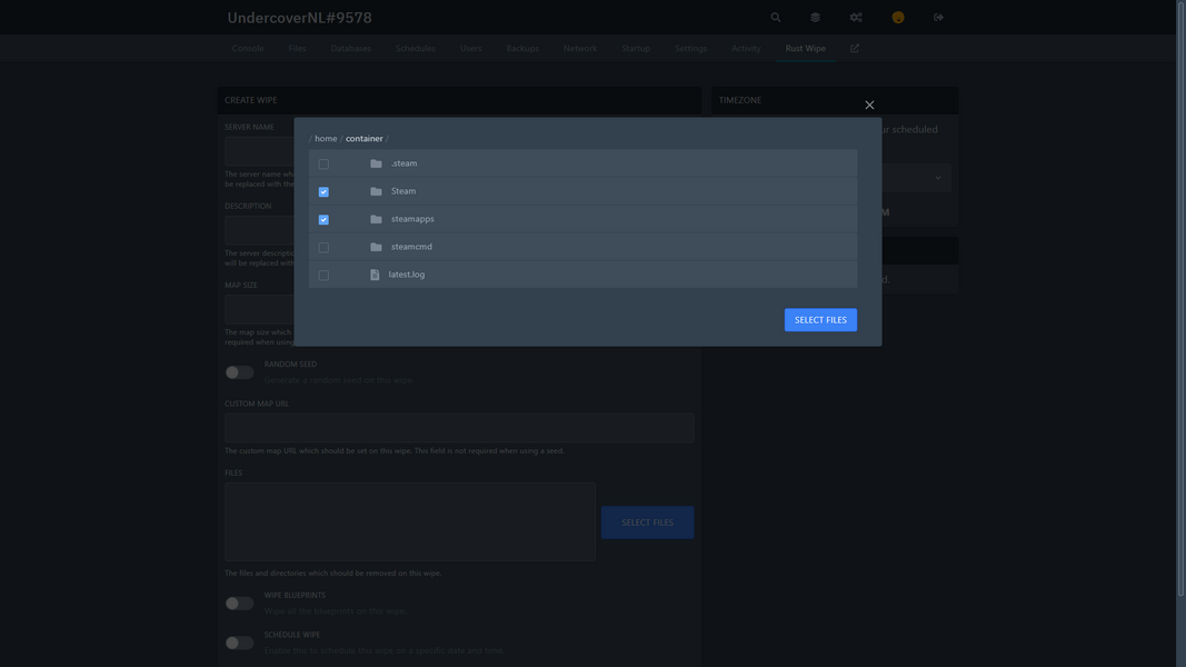 Pterodactyl v1 Addon - Rust Server Wiper | BuiltByBit
