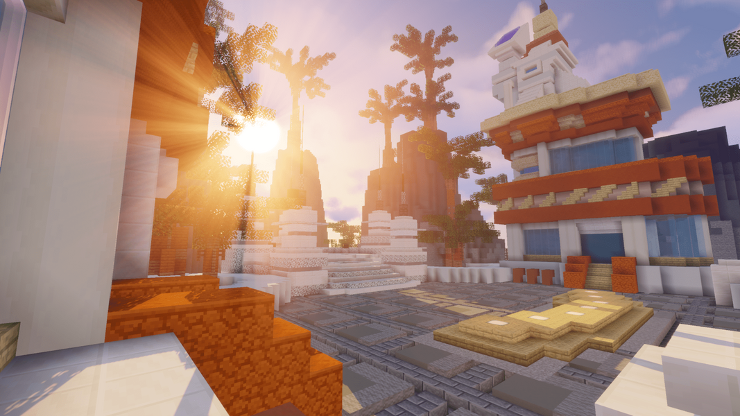 Sci-Fi Town - Minecraft Lobby | BuiltByBit