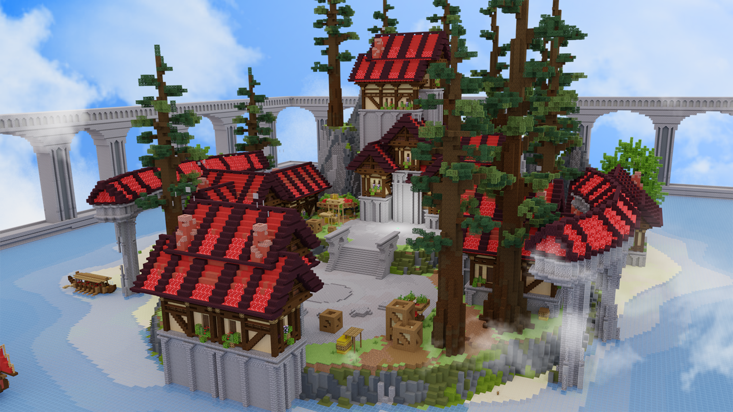 Spruce Forest Lobby island | BuiltByBit